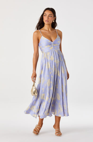 ASTR THE LABEL ASTR the Label Maeve Pleated Midi Dress